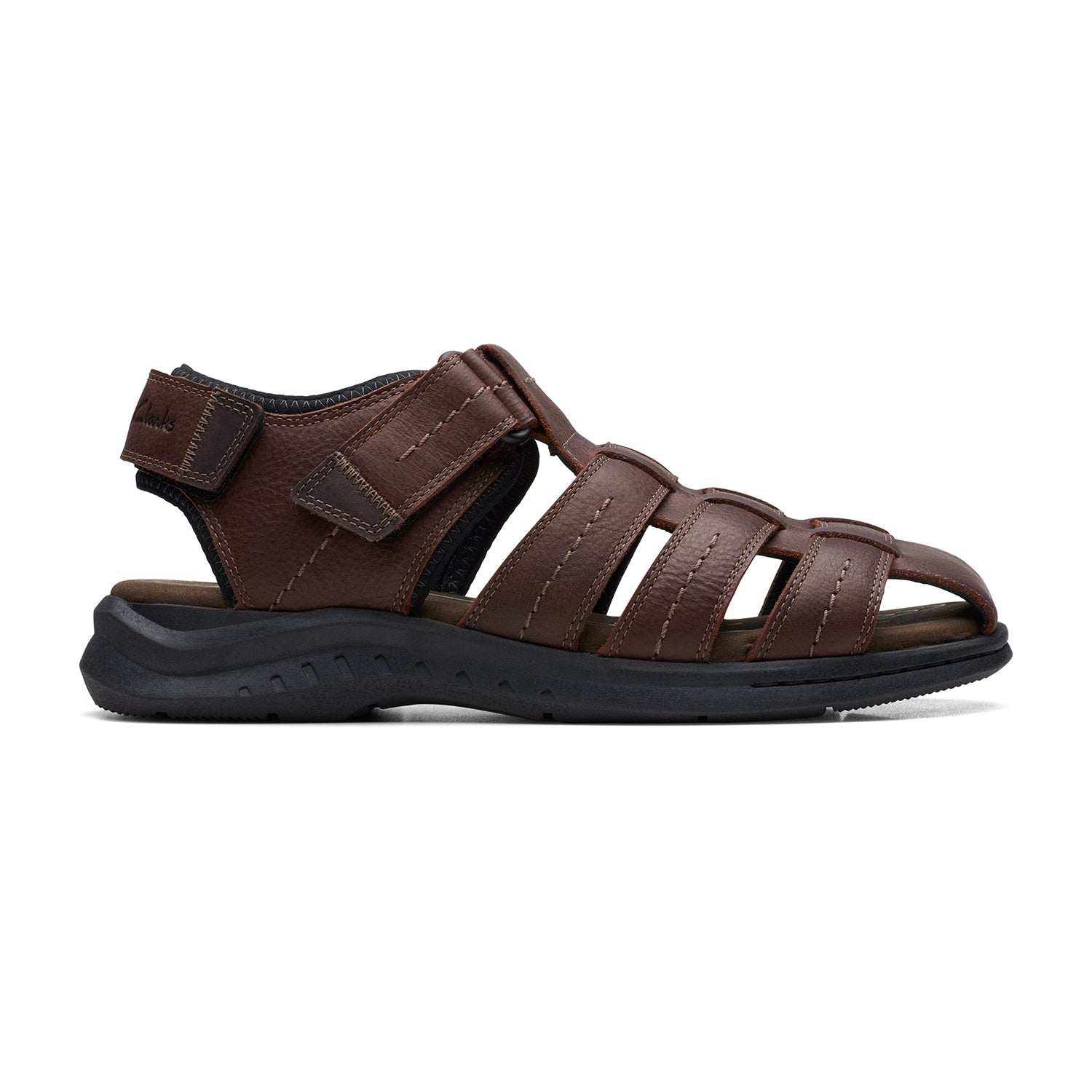 Shop Brown Tumb Color Walkford Fish Sandals in Bahrain | Clarks ...